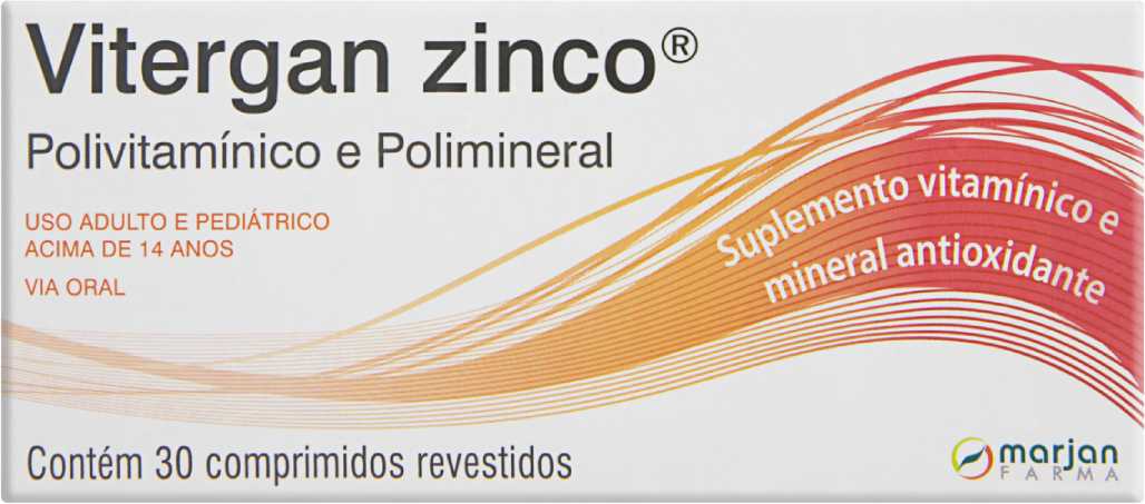 Vitergan Zinco 30 Comprimidos | Grupo Formosa